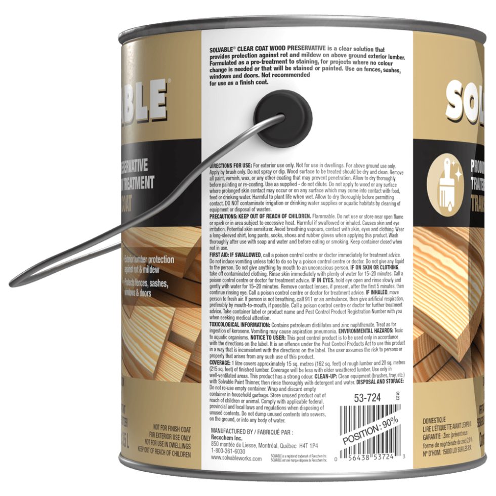 Clear Coat Wood Preservative | DIY | SOLVABLE® Works