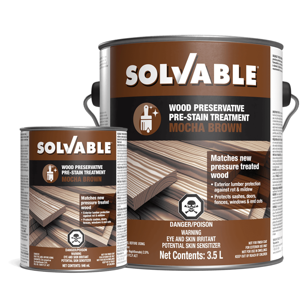 Mocha Brown Wood Preservative | DIY | SOLVABLE® Works